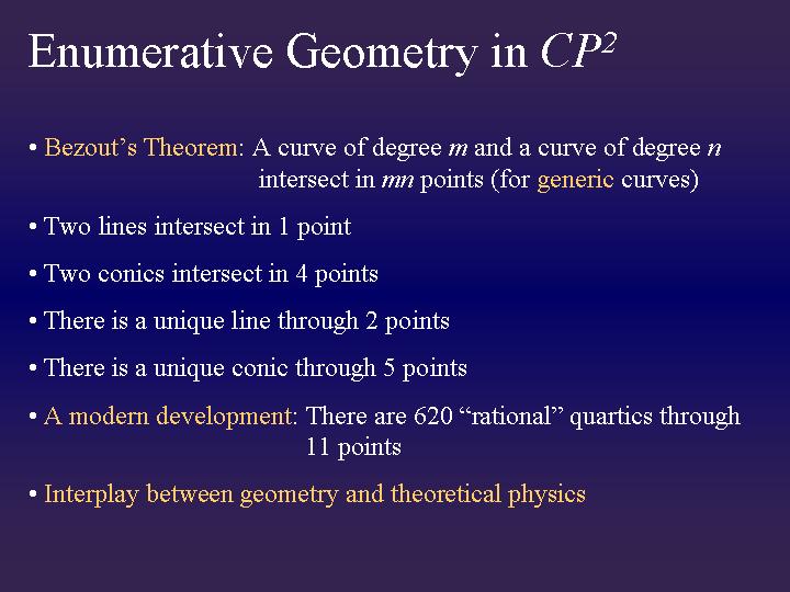 Enumerative Geometry